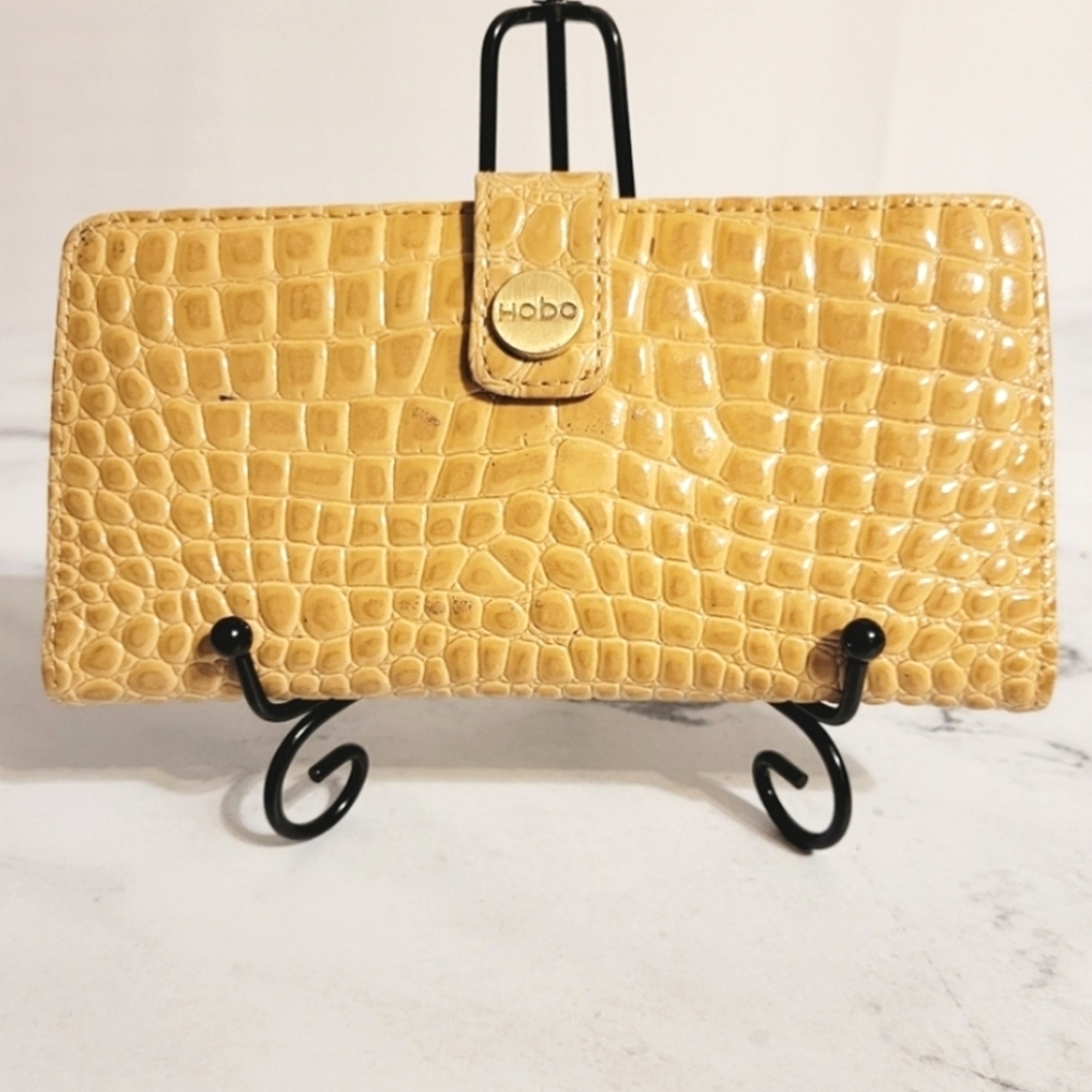 Hobo The Original Vintage Embossed Yellow/Cream Leath… - Gem
